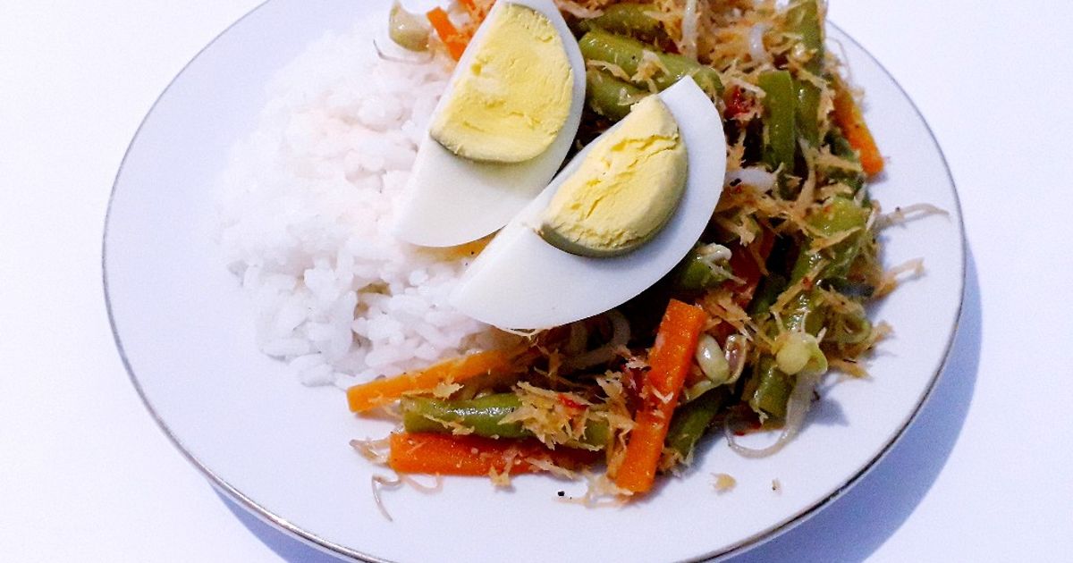 Resep Nasi Urap Sayur / Nasi Gudangan / Sego Bancakan oleh Arifia - Cookpad