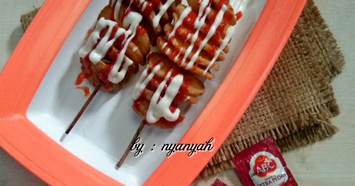 Resep Kentang Spiral Super Simpel oleh Nyanyah - Cookpad