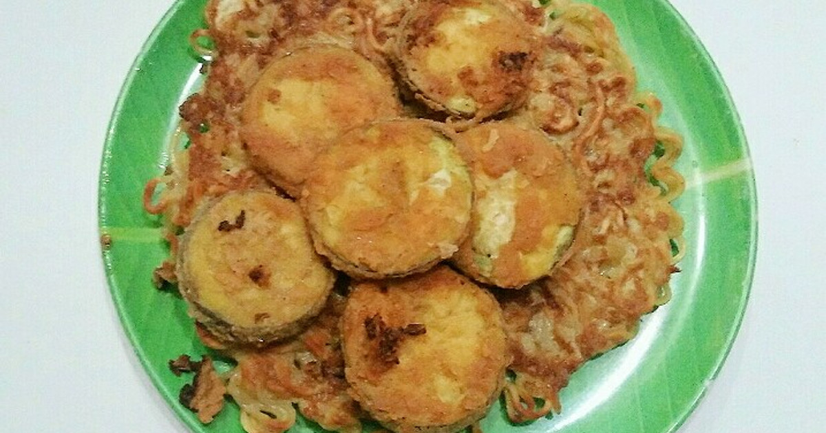 Resep Noodle Omelette With Crispy Eggplant oleh Novi Ariani - Cookpad
