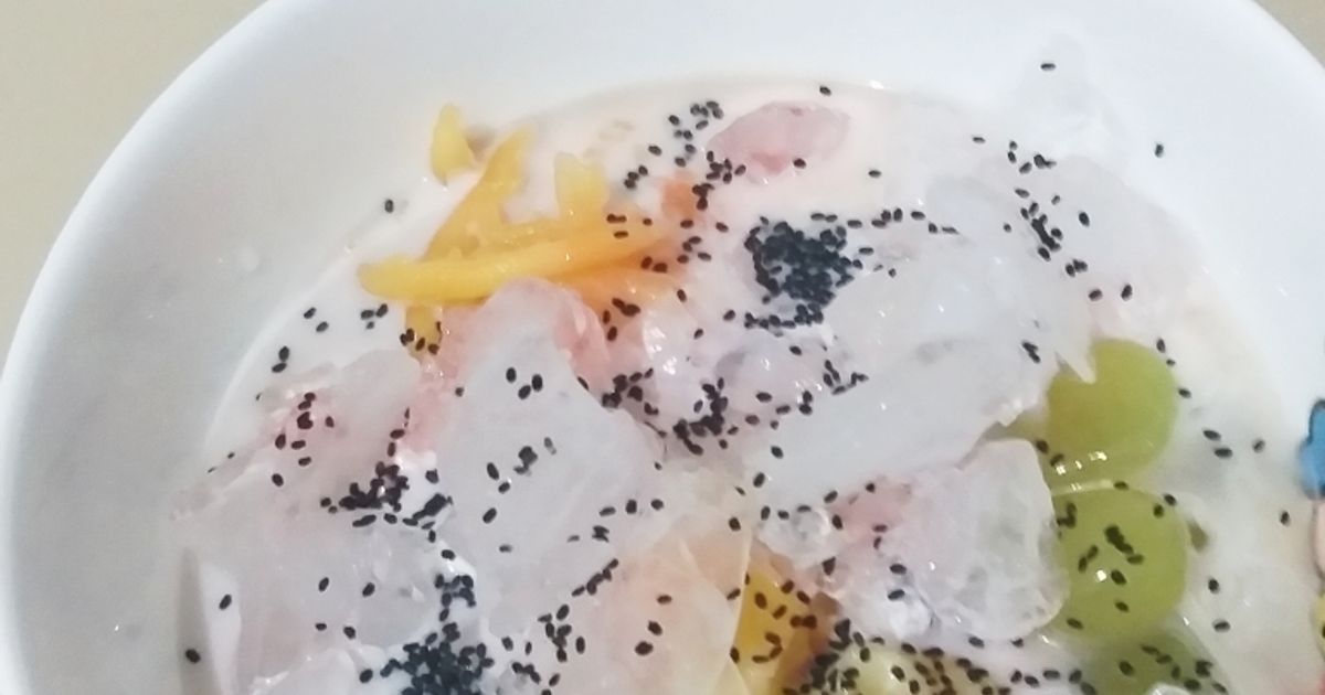 Resep Es Campur Kuah Krimer oleh U-pi, Triyaningsih - Cookpad