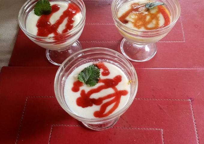 Postre de sémola con salsa de mermelada Receta de Viviana Jocelyn ...