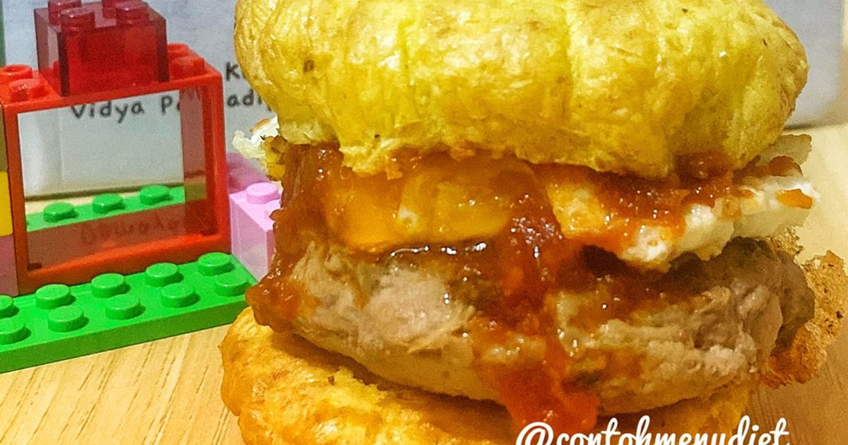 Resep Burger Kentang Tanpa Tepung Terigu Gluten Free Anti Inflamasi ...