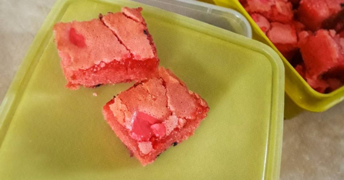 90 resep brownis lumer strawberry enak dan mudah - Cookpad