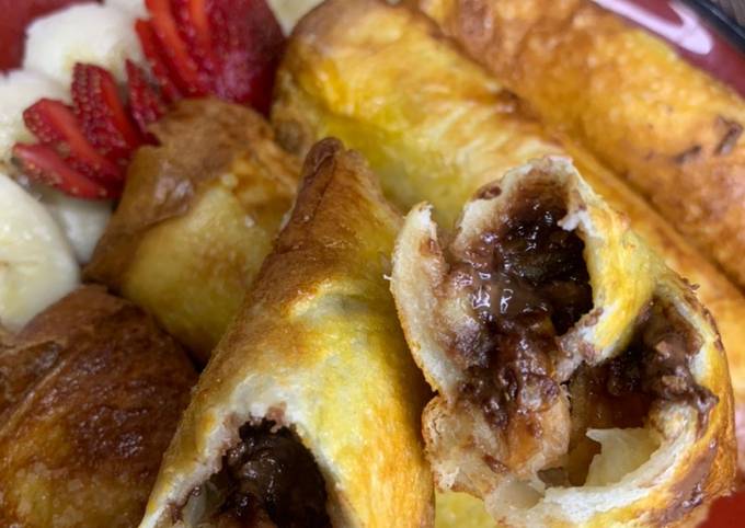 Resep Olahan roti tawar / pisang coklat oleh bebbycint - Cookpad