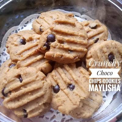 Resep Crunchy Choco Chips Cookies oleh Maylisha - Cookpad