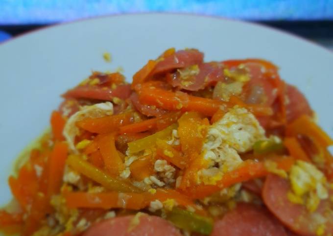 Resep Oseng oseng wortel sosis telur oleh Nur Aini Shinta Dewi - Cookpad