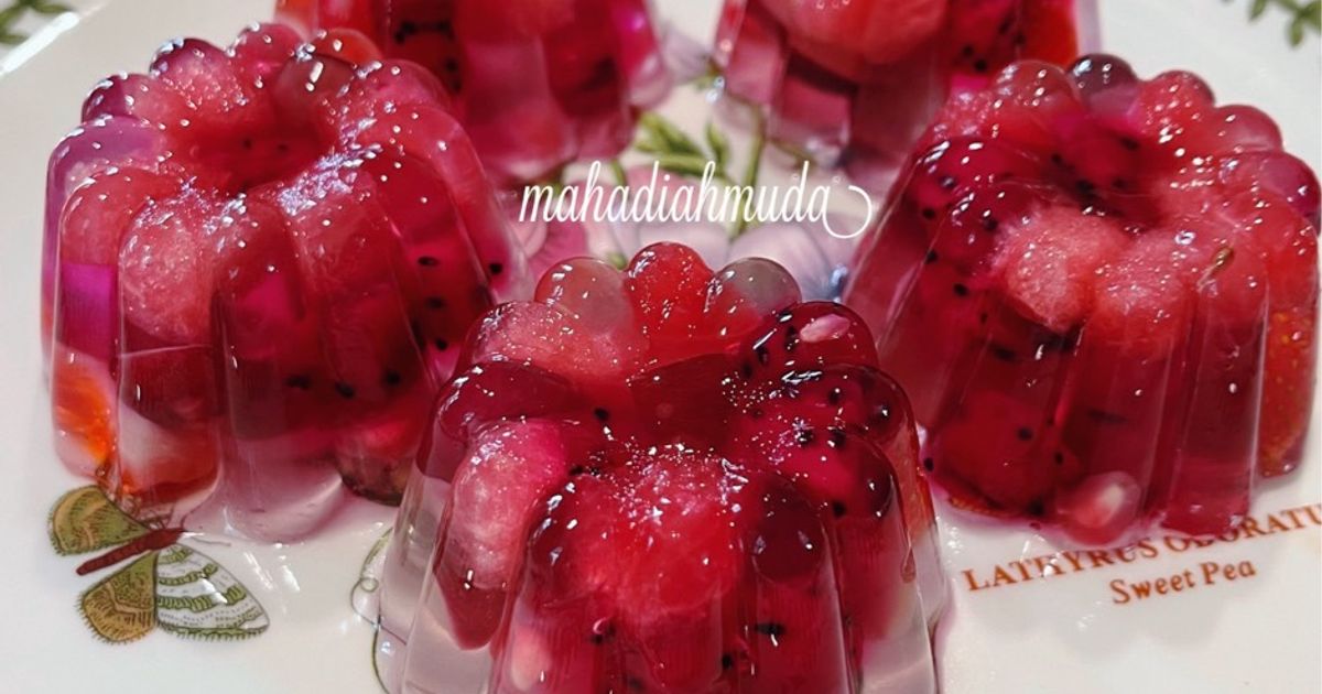 Resipi 👩‍🍳Red Fruit Jelly oleh Mahadiah - Cookpad