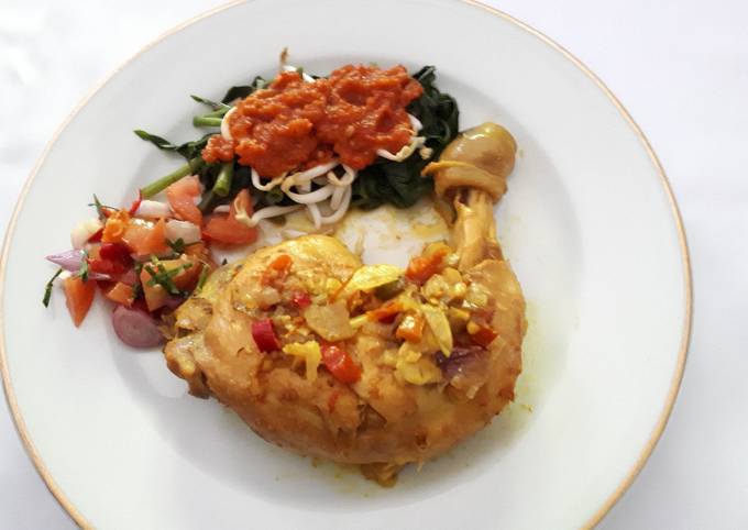 Resep Pelecing kangkung, ayam betutu dan sambal matah oleh Yuniz🌻 - Cookpad