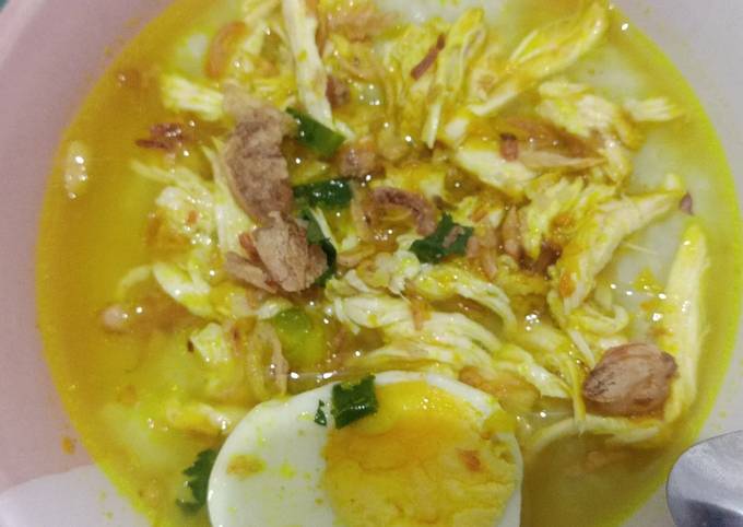 Resep Bubur Ayam Kuah Kuning oleh Annisa Febriani - Cookpad