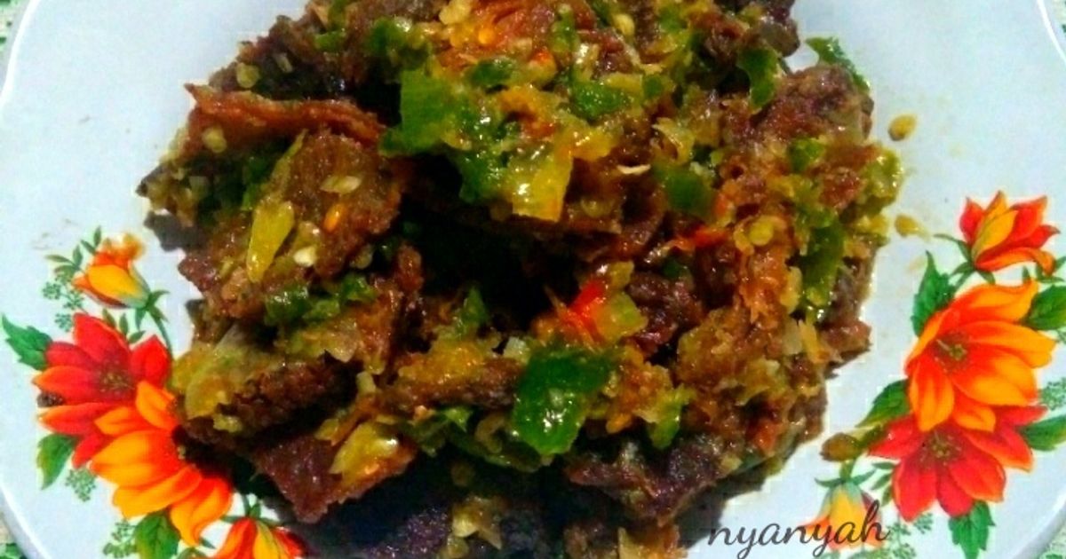 Resep Dendeng Sapi Cabe Ijo oleh Nyanyah - Cookpad