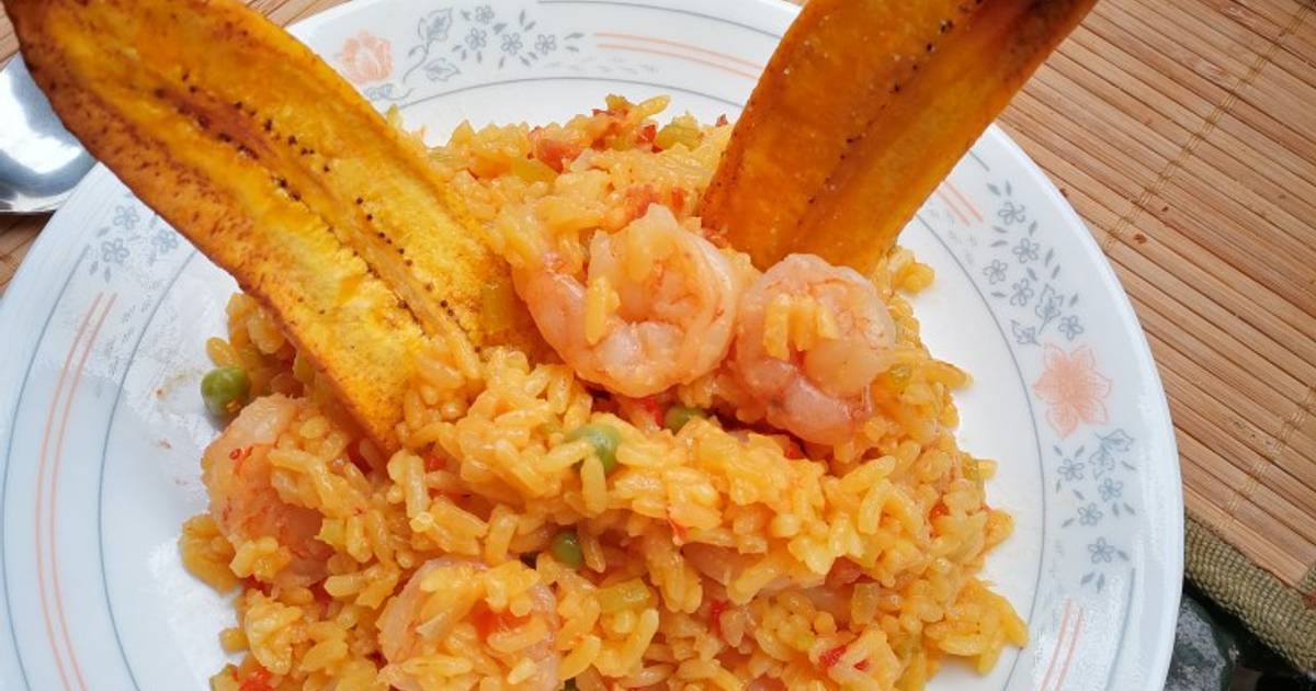 Arroz con camarones 🦐 Receta de Jorge Sanchez- Cookpad