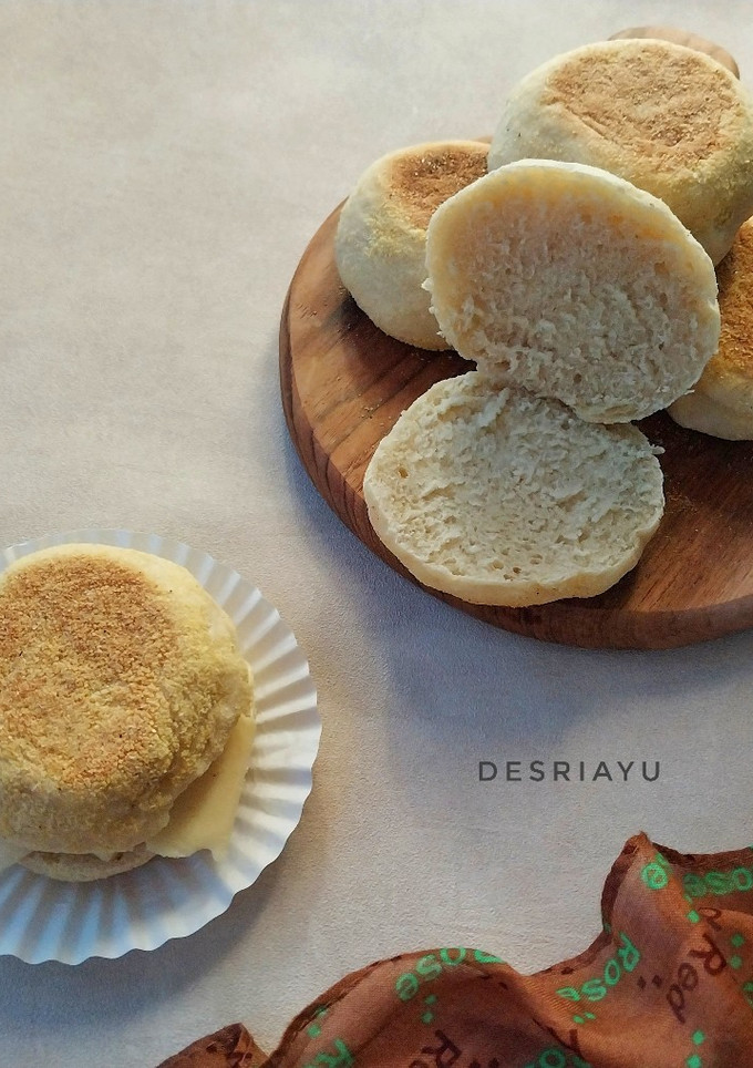 Resep English Muffin No Oven, Eggless, Vegetarian Friendly oleh ...