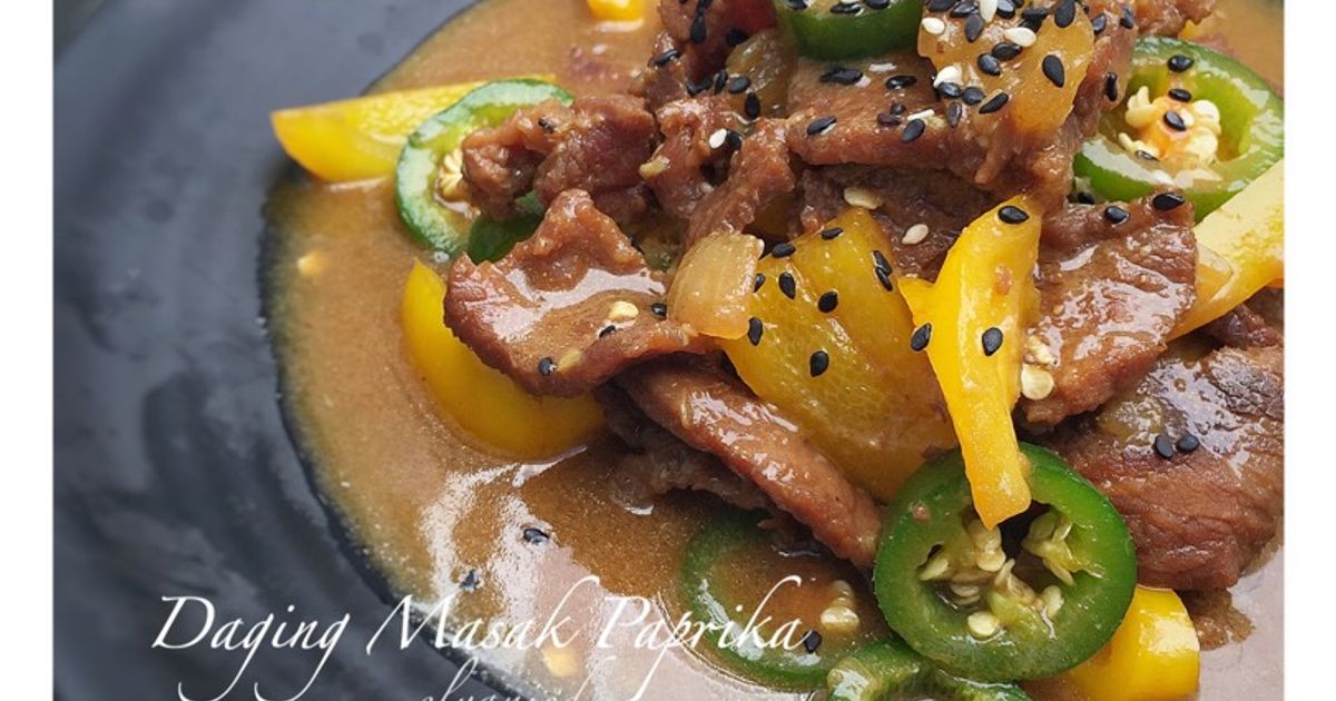 Resep Daging Masak Paprika oleh elyanied - Cookpad