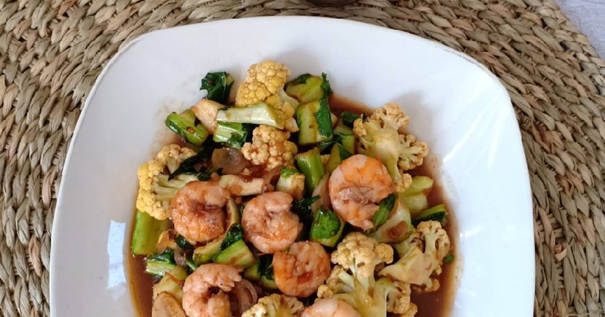 Resep Bunga Kol Saos Udang oleh Jelita - Cookpad