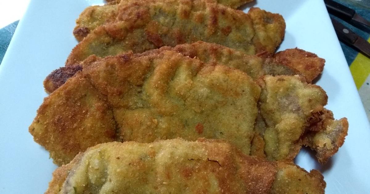 Milanesa con pan y harina - 13 recetas caseras- Cookpad