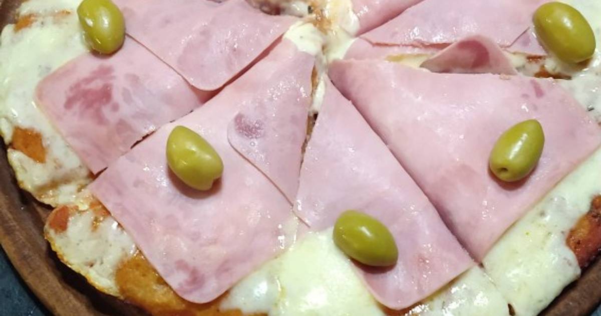 Pizza de masa integral Receta de Claudio Daniel Frate- Cookpad