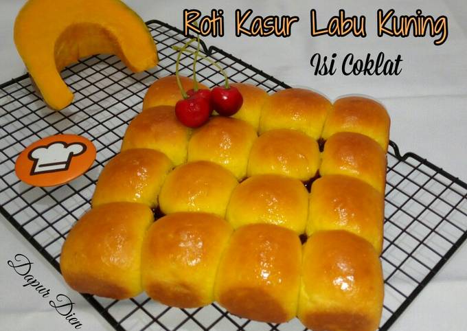 Resep Roti Kasur Labu Kuning Isi Coklat Oleh Dapur Dien Cookpad