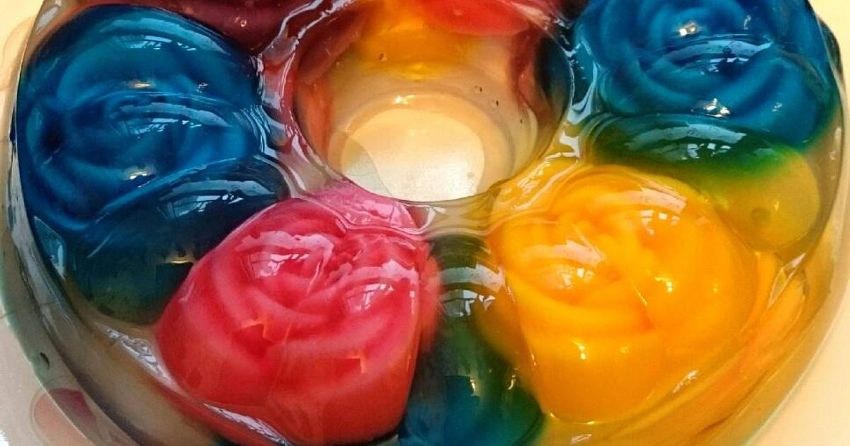 Resep Puding Kaca Bunga 🌹 oleh Retno Nia Sari {Xenia's Kitchen} - Cookpad