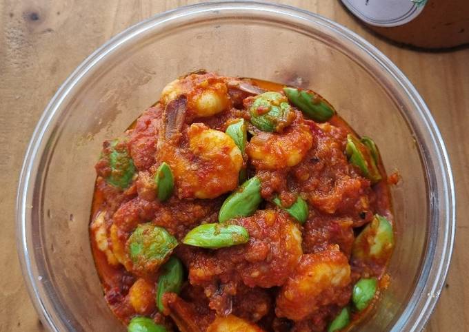 Resep 396. Sambal Goreng Udang Pete oleh Vifya_kitchen - Cookpad