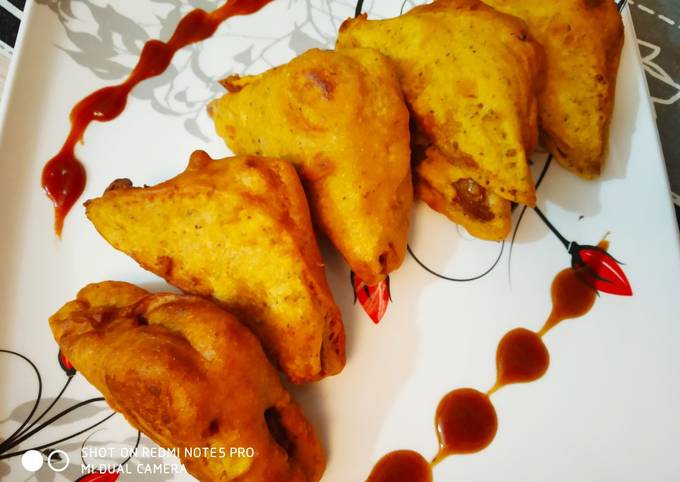 Bread Pakora Recipe by Kuldeep Kaur - Cookpad