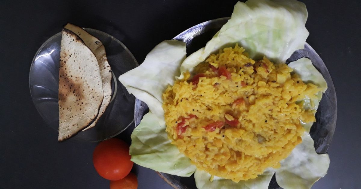 Vegetable Khichdi Sizzler Recipe by Bijal Thaker - Cookpad