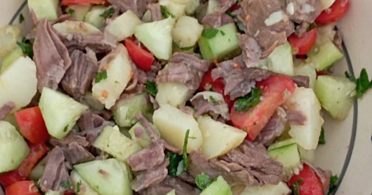 Ricetta Insalata di carne estiva con patate novelle e cetrioli di Enza ...