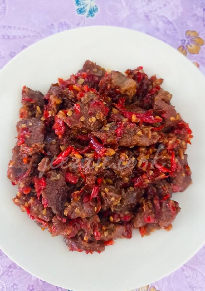 Resep Dendeng Balado Basah Padang oleh jeezaic.cook - Cookpad