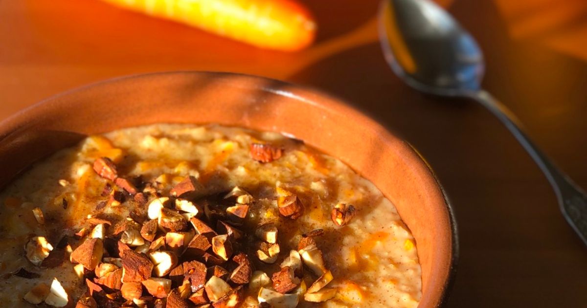 Carrot Cake Porridge Recipe by Izzy@ditching_the_apron - Cookpad
