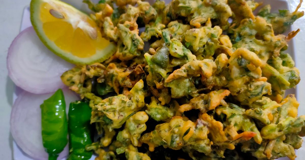 Lila Lehsan Na Bhajiya / Kumbhaniya Bhajiya Recipe by Priyangi Pujara ...