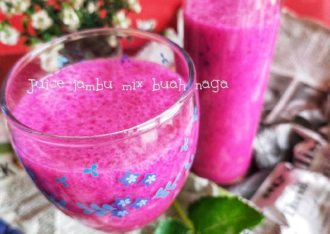 Resep Juice jambu mix buah naga oleh Chiensyn Kuliner - Cookpad