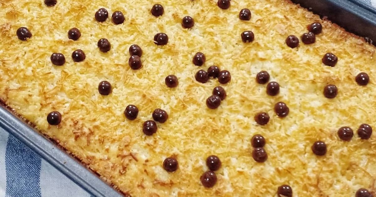 Resep Cake Singkong Keju Chocochips oleh Maya Damamain - Cookpad