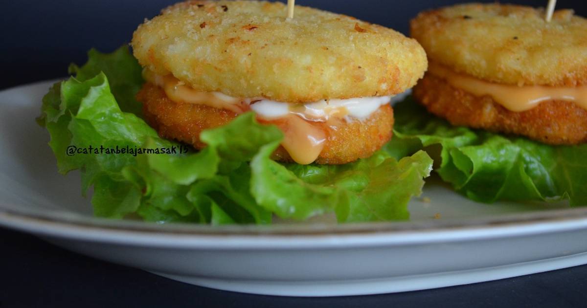 Resep Burger Nasi oleh Sat Rahayuwati - Cookpad