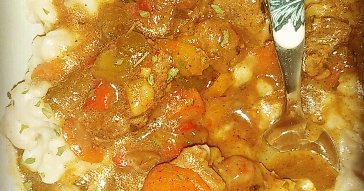 Creamy Stamp And Stew Recipe by Gwyneth Mahlatse Tau - Cookpad