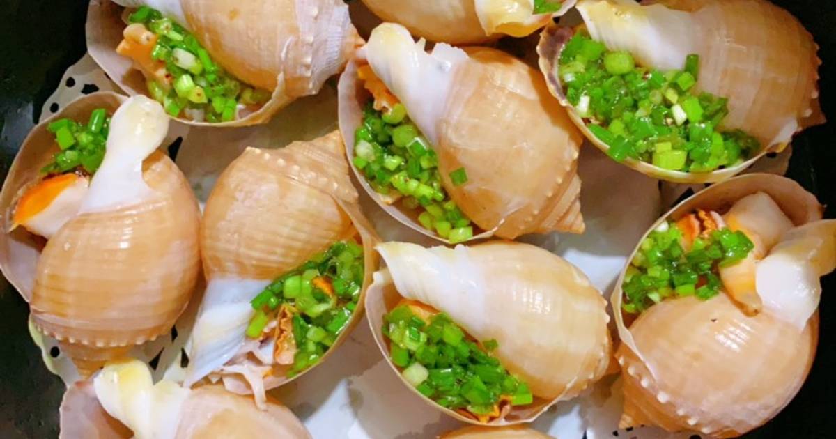 Cách Làm Món Ốc tỏi nướng mỡ hành bằng NCKD của Arany Green - Cookpad