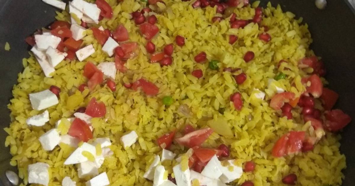 Shahi paneer poha Recipe by Kiran Vyas - Cookpad