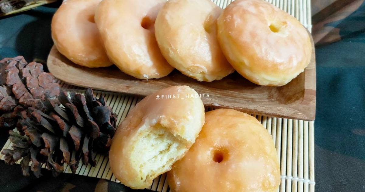 Resep Donat Susu (with Sugar Glaze) oleh Firsta - Cookpad