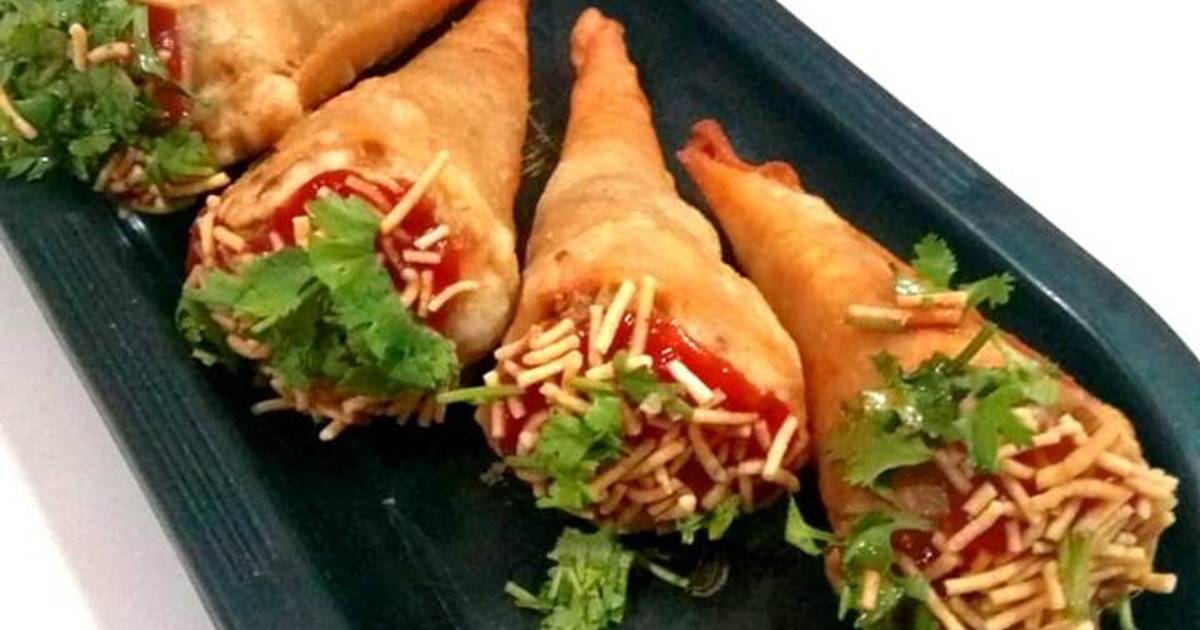 Samosa Cone Recipe by Maya Tandon - Cookpad