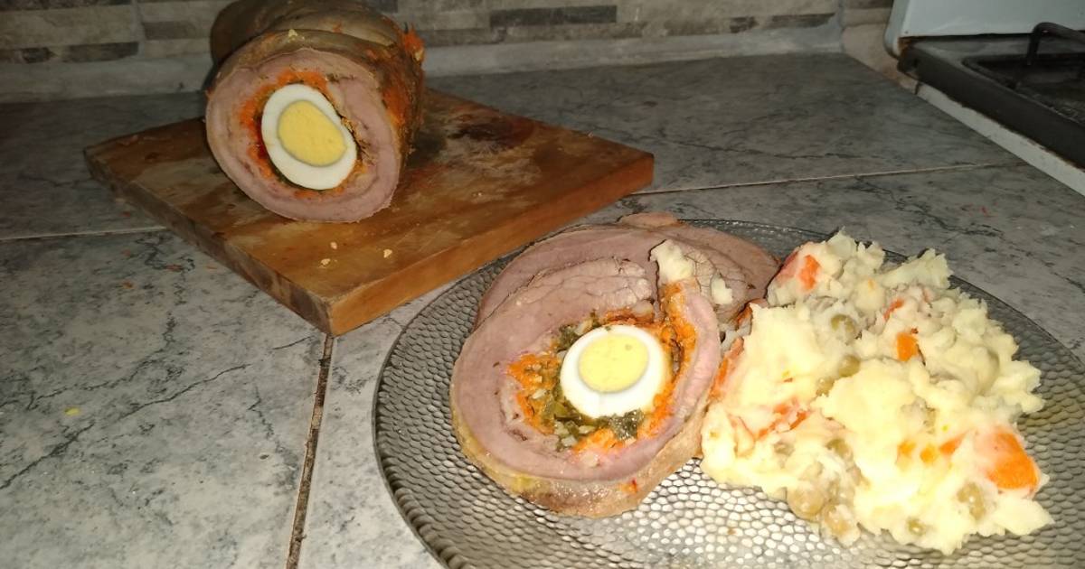 Carne a la olla con ensalada rusa - 12 recetas caseras- Cookpad