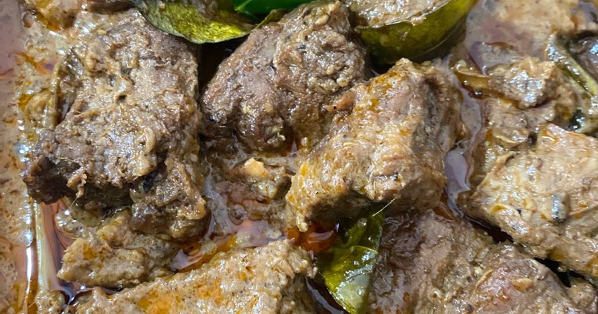 Resep Rendang Daging Sapi Simpel oleh Arrum Suryani - Cookpad