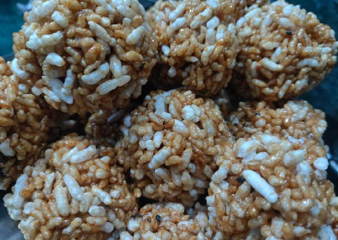 Murmura ladoo Recipe by Abha Agam Singh - Cookpad