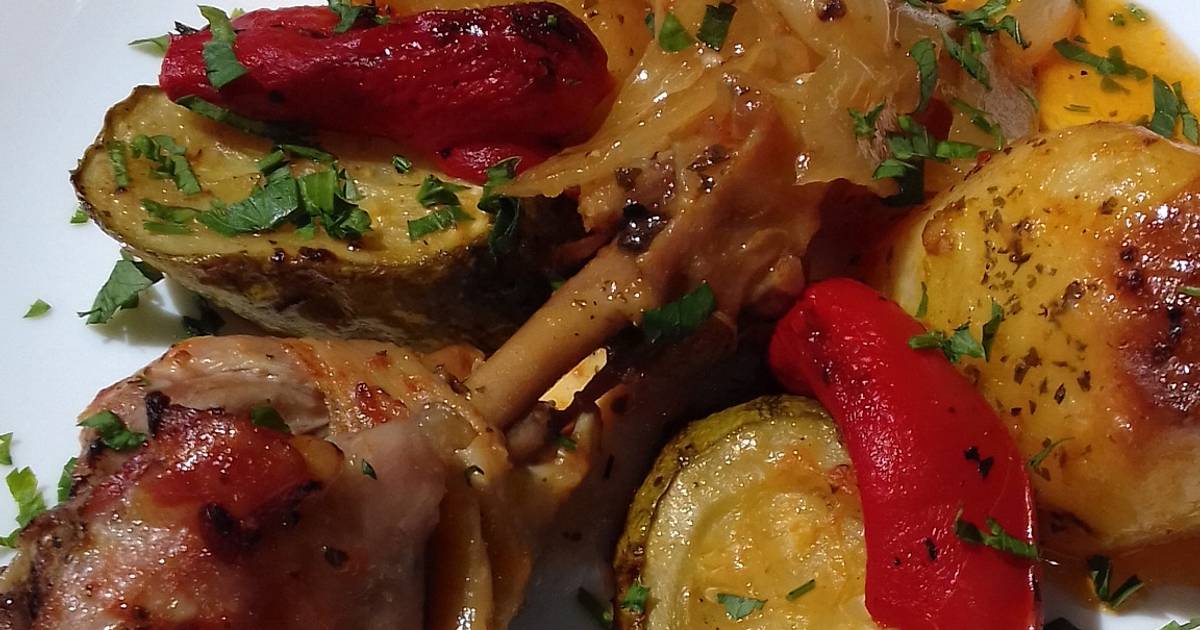 Pollo al horno súper tierno Receta de Esteban Alba- Cookpad