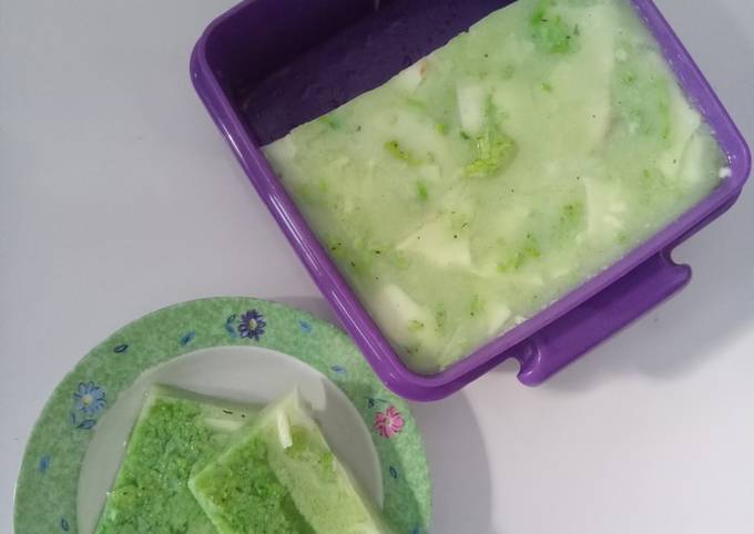 Resep Puding Tape Ketan Ijo Kelapa Muda oleh Siva Alesha_Kitchen - Cookpad