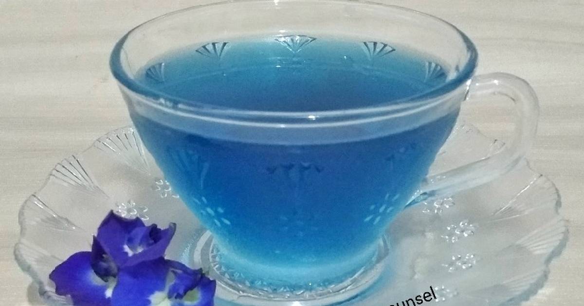 Resep Teh Bunga Telang oleh MamaFano - Cookpad