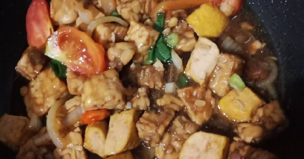 Resep Tempe Tahu Saus Tiram oleh Mamak Malas Ribet - Cookpad