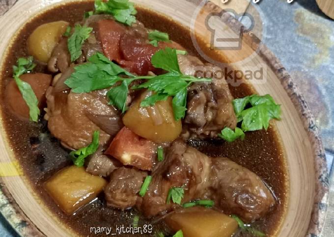 Resipi Stew Ayam Permaisuri Agong Style oleh mamy_kitchen89 - Cookpad