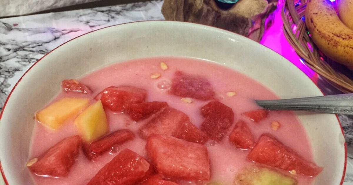 4 resep es buah dengan sirup marjan kw enak dan mudah - Cookpad