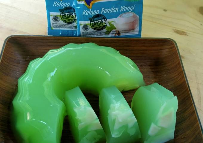 Resep Agar-Agar Kelapa Pandan Wangi (KPW) oleh Marimas - Cookpad