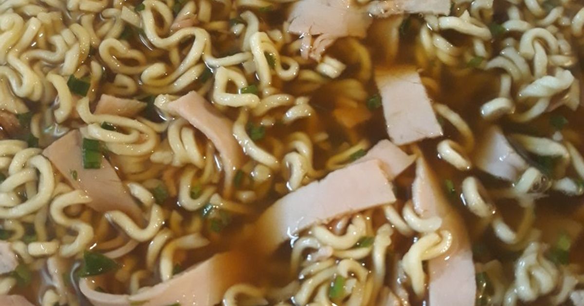 Beef Ramen With Black Forest Ham And Chives Recipe By Skunkmonkey101