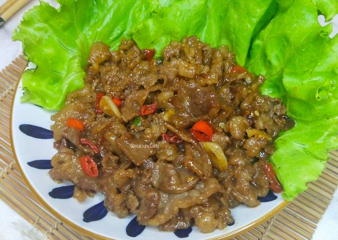 Resep Spicy Beef Belly oleh Bunda Ela - Cookpad