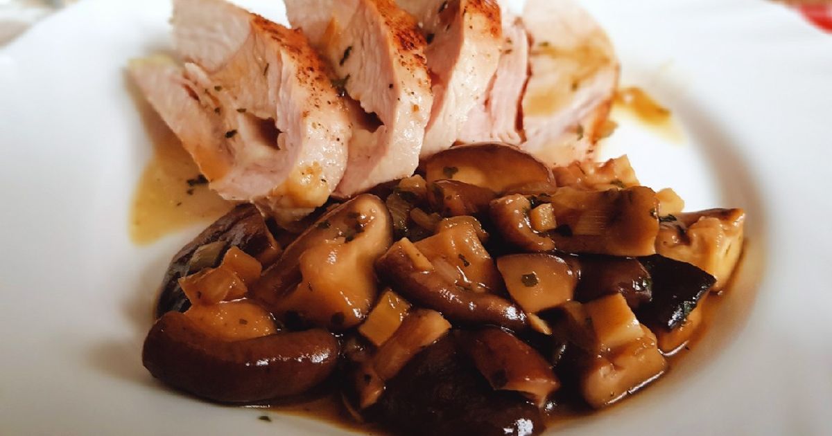 Pavo Relleno Con Setas Shiitake Receta de Sarandonga- Cookpad